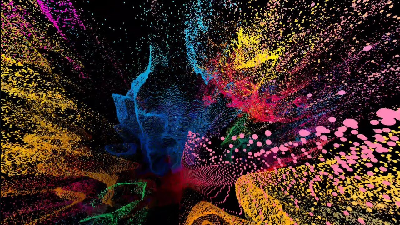 Wavy Dotted Lines Abstract Background Video | Visual Arts & Motion Graphics Free Stock Footage