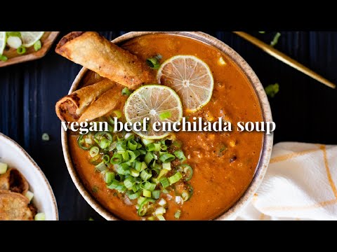 Vegan Beef Enchilada Soup | This Savory Vegan