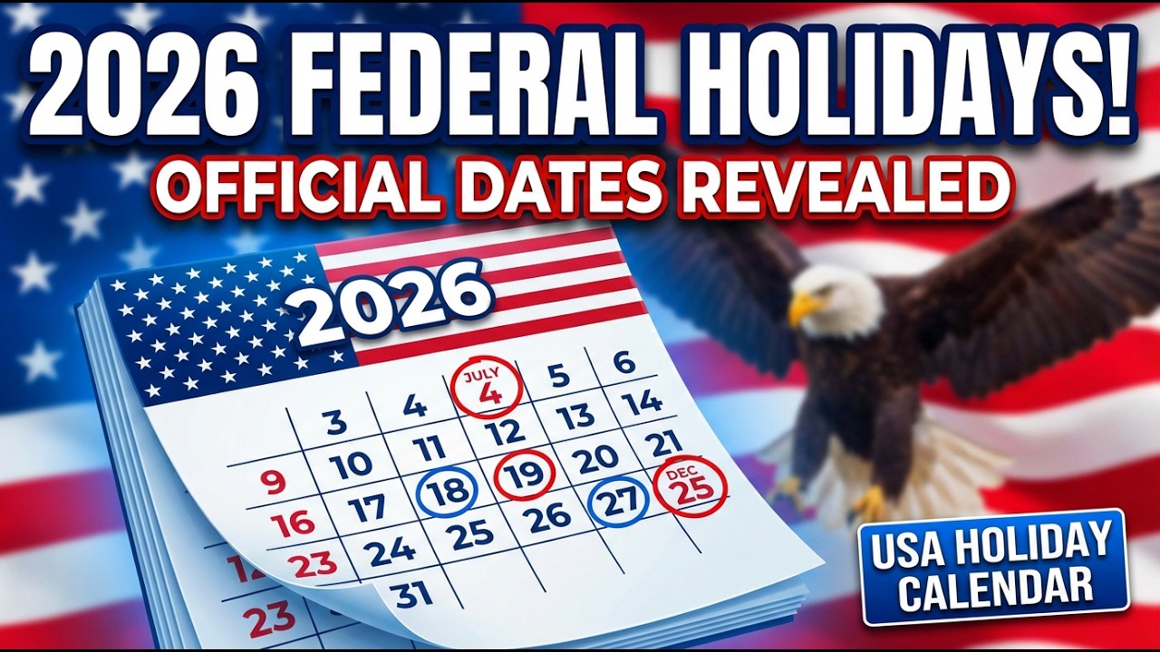 2026 U.S. Federal Holidays List 🇺🇸 | Official Dates & Observed Days Explained  #america #holiday