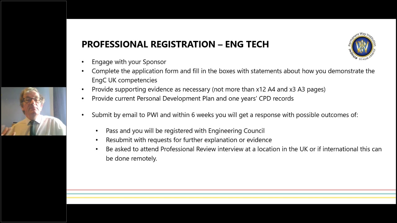 Lunch and Learn: Professional Registration - An EngTech Focus - Paul Ebbutt