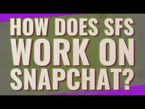 How does SFS work on Snapchat?