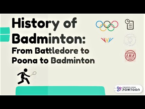 History of Badminton: From Battledore to Poona to Badminton (Created Using Powtoon)