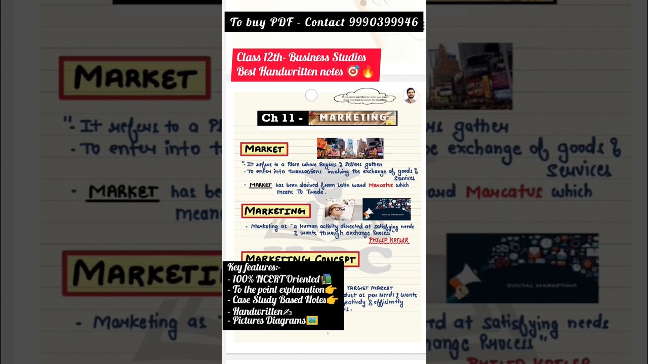 Best Handwritten Notes - Class 12th Business Studies #class12th #businessstudies #notes #handwritten