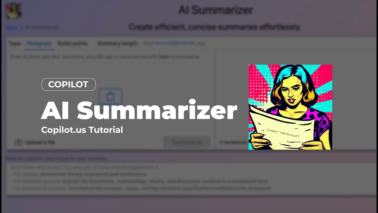 How to Use AI Summarizer - Copilot AI Apps Intro Guide
