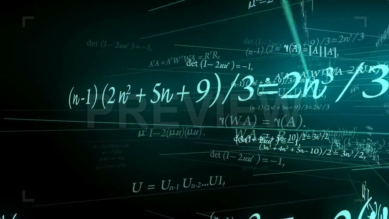 Flying Through Math Equations Motion Graphics