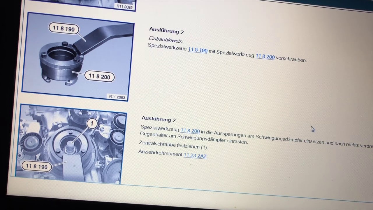 BMW ISTA - Reparaturanleitungen und Drehmomente finden