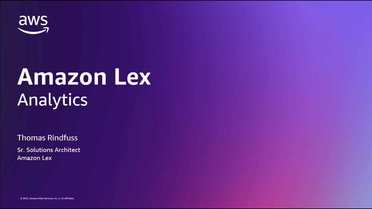 Amazon Lex: Analytics | Amazon Web Services