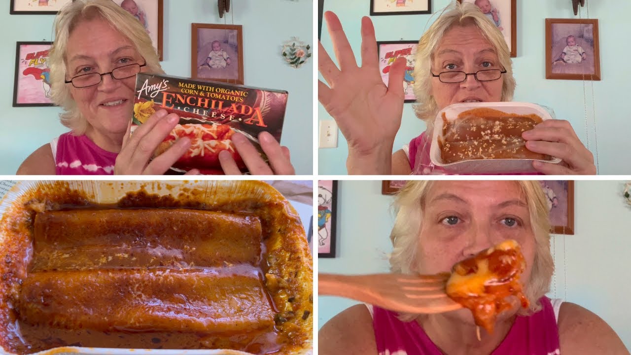 Trying Amy's Organic Enchilada!