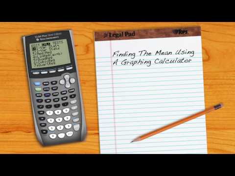 Find the mean using a graphing calculator