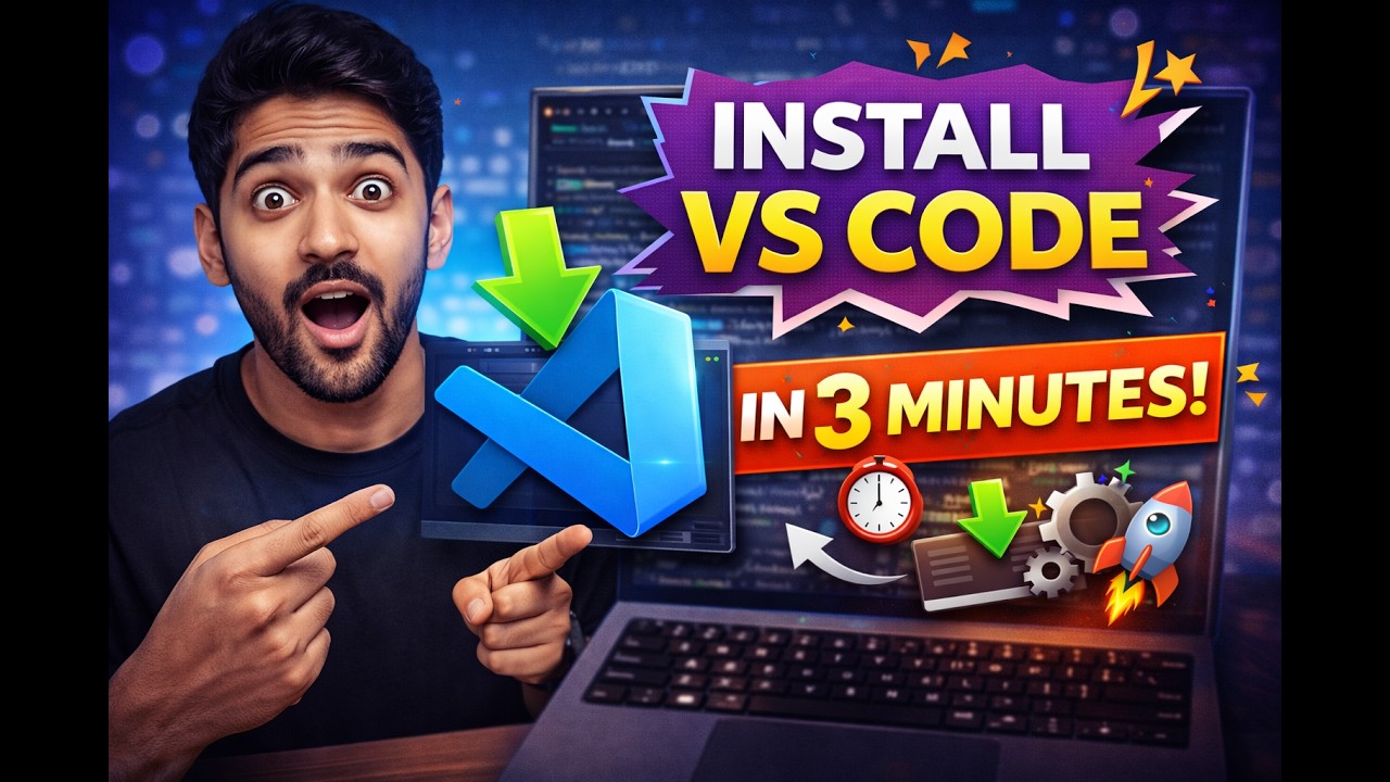 VS Code Full Setup in 3 Minutes | Download, Install, Extensions & Ready to Code! (Complete Guide)