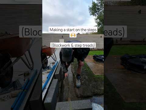 New steps started 🙌 Good progress onsite this week!#landscaper #build #project #cement #installation