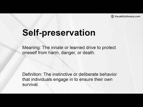 Self-preservation Meaning