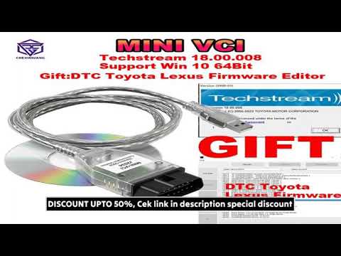 Mini Vci For Toyota TIS Techstream V18.00.008 FTDI FT232RL OBD2 Diagnostic Cable until 202