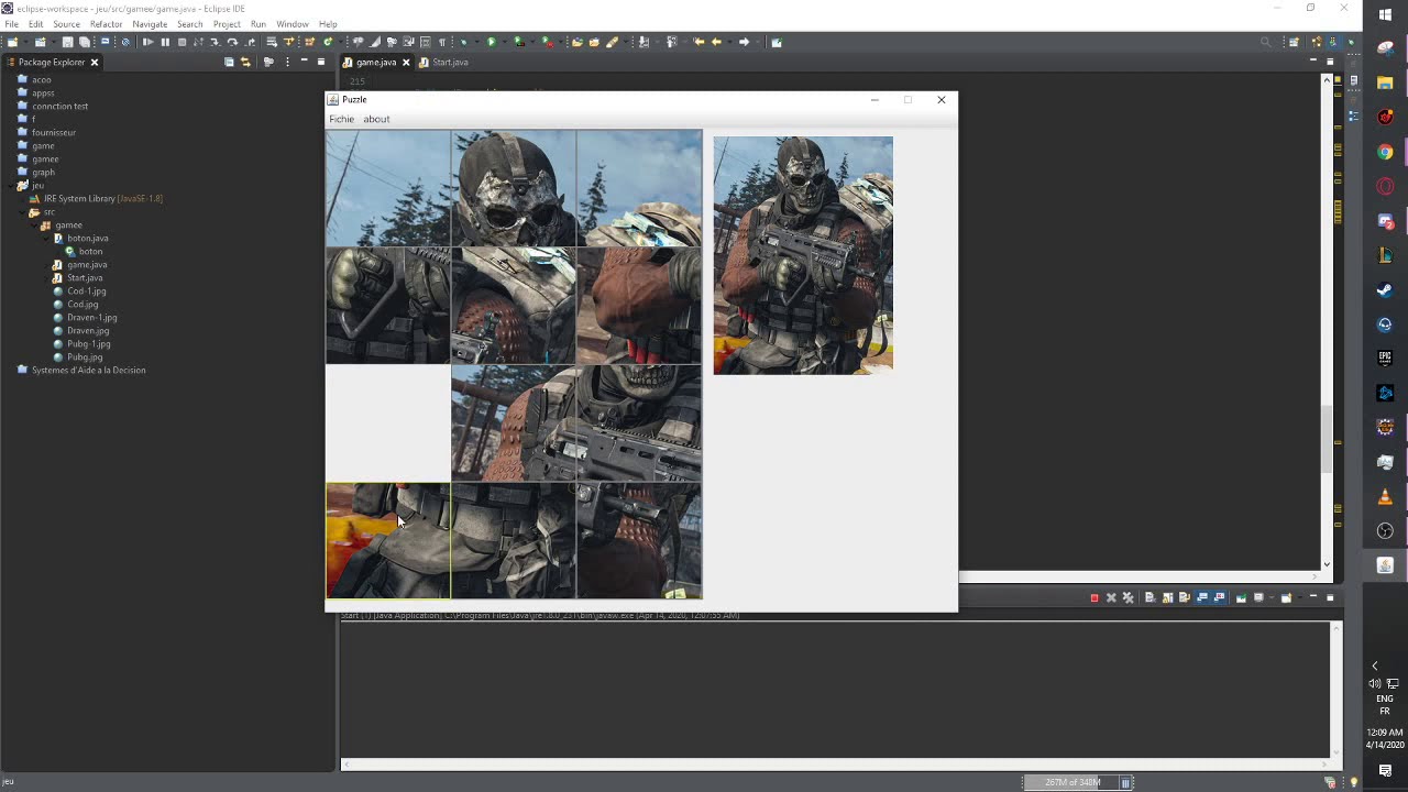 Tutorial JAVA Puzzle GAME +CODE /Eclipse IDE