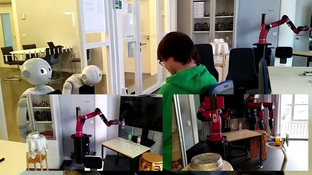 Multi-Robot Collaboration Framework for Seamless Efficient Human-Robot-Robot Interaction Research