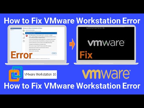 How to Fix VMware Workstation Error "This host supports Intel VT-x, but Intel VT-x is disabled"