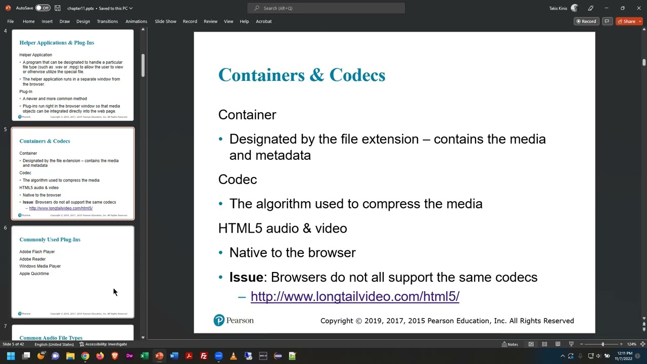 Web Programming - Chapter 11 (U7 part 2) Lecture/Demo - (audio, video, YouTube, iframes) - Fall 2022