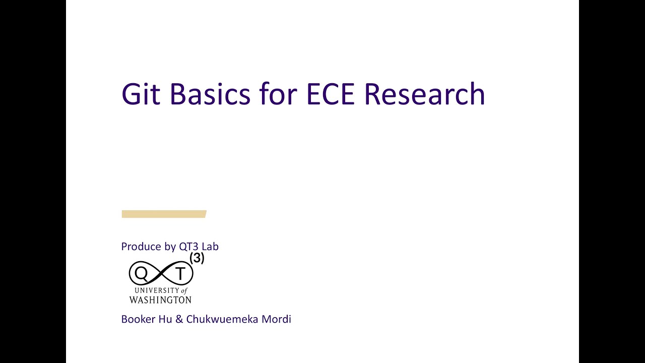 Git Basics for ECE Research