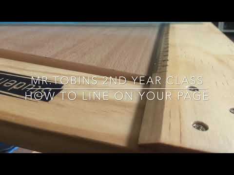 How to line on an A3 Sheet