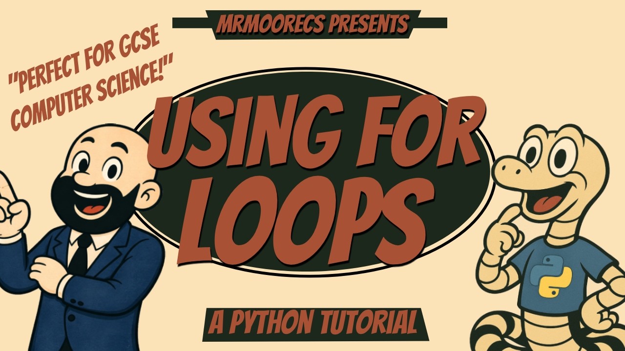 Using for loops (count-controlled loops) -  Python Tutorial + Full Explanation