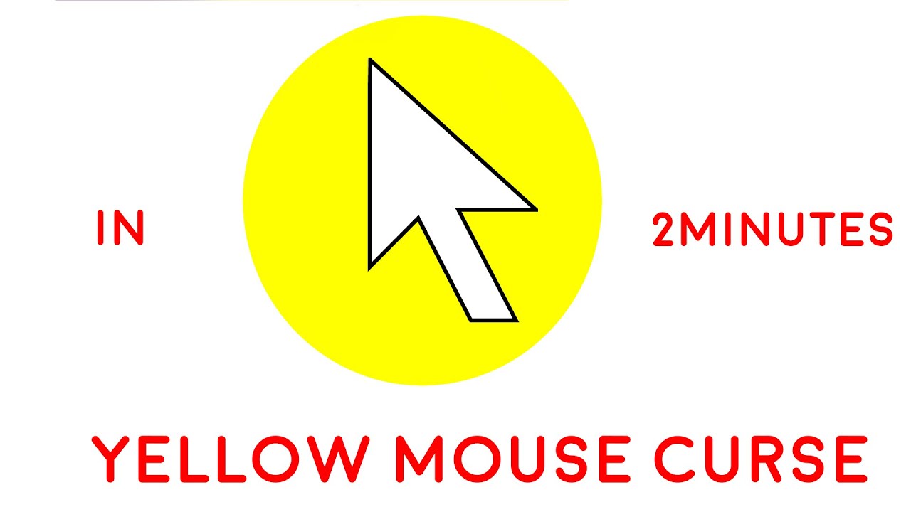 How to get yellow colored mouse cursor / Get yellow circle around the mouse