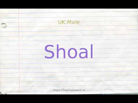 How to pronounce shoal