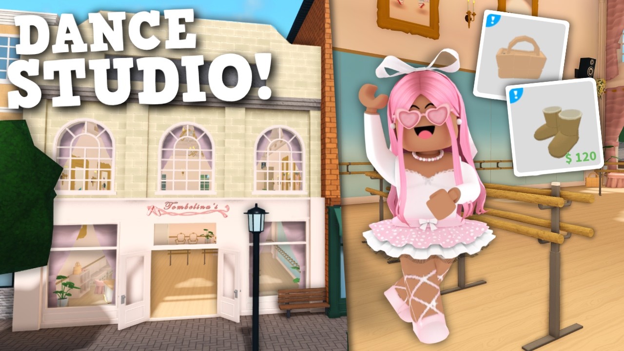 BLOXBURG DANCE STUDIO UPDATE! NEW LOCATION + ITEMS