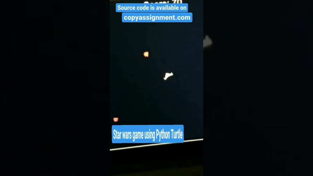 Star Wars game using Python Turtle.