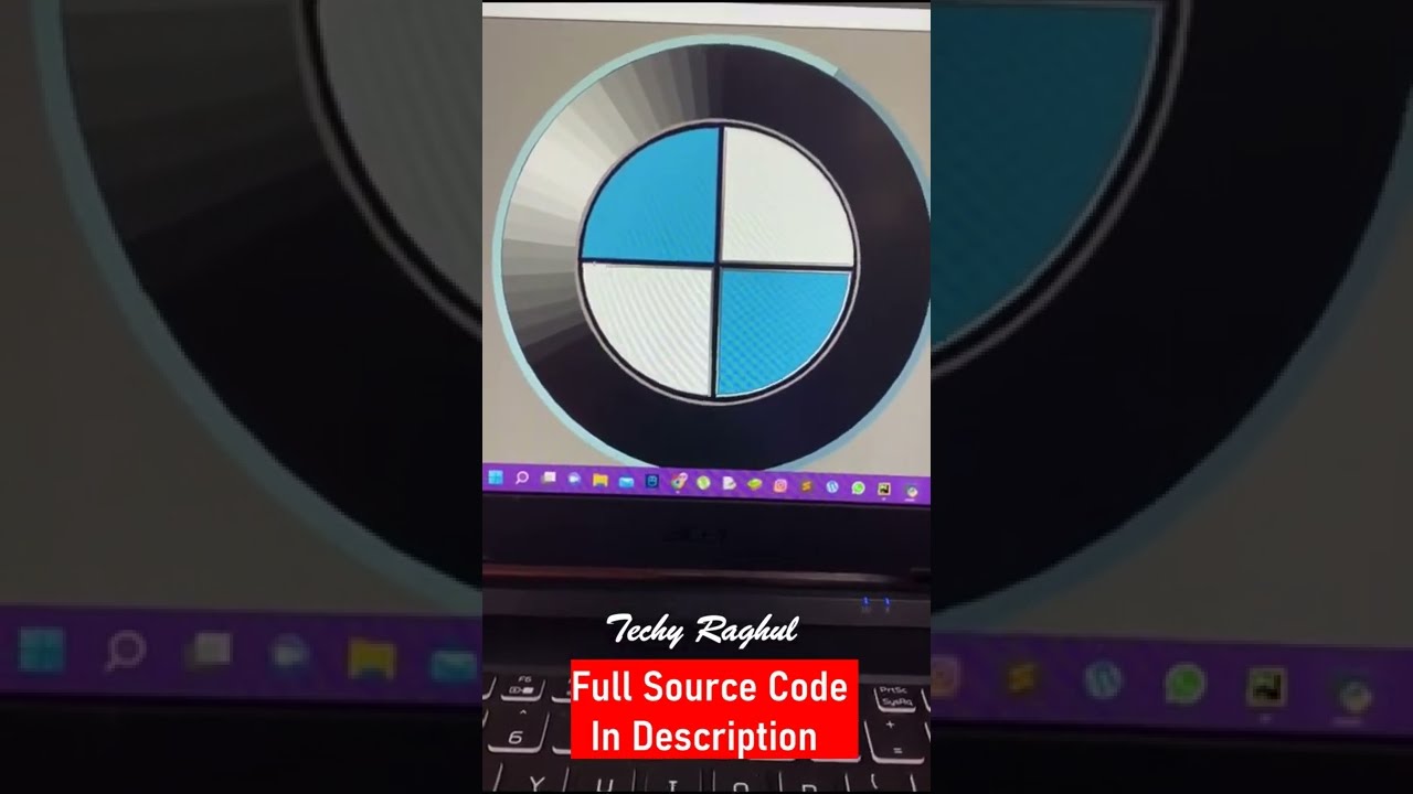 BMW Logo Drawing Using Python  #shorts