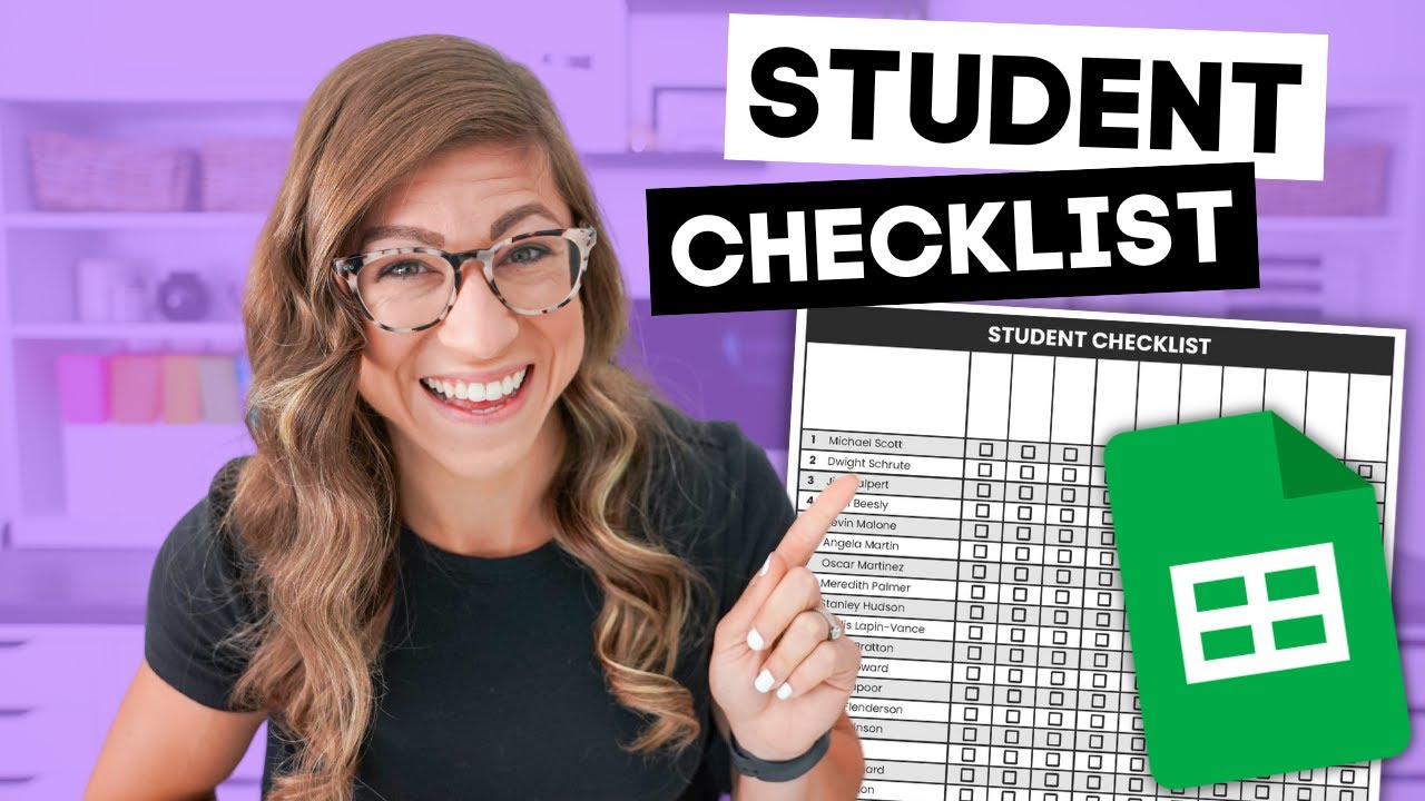 How to Create a Student Checklist in GOOGLE SHEETS | Tutorial for Teachers