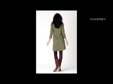 Amour Vert Charlotte Hi-Low Tunic Olive