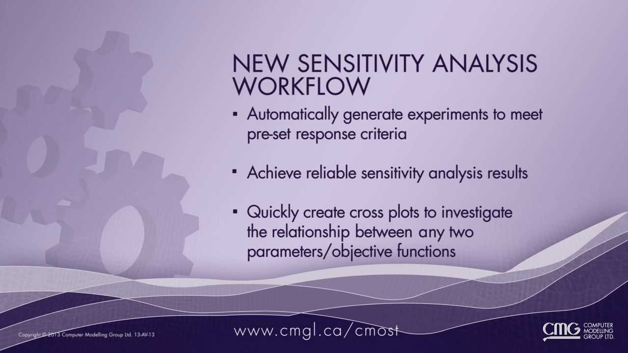 CMG CMOST Sensitivity Analysis