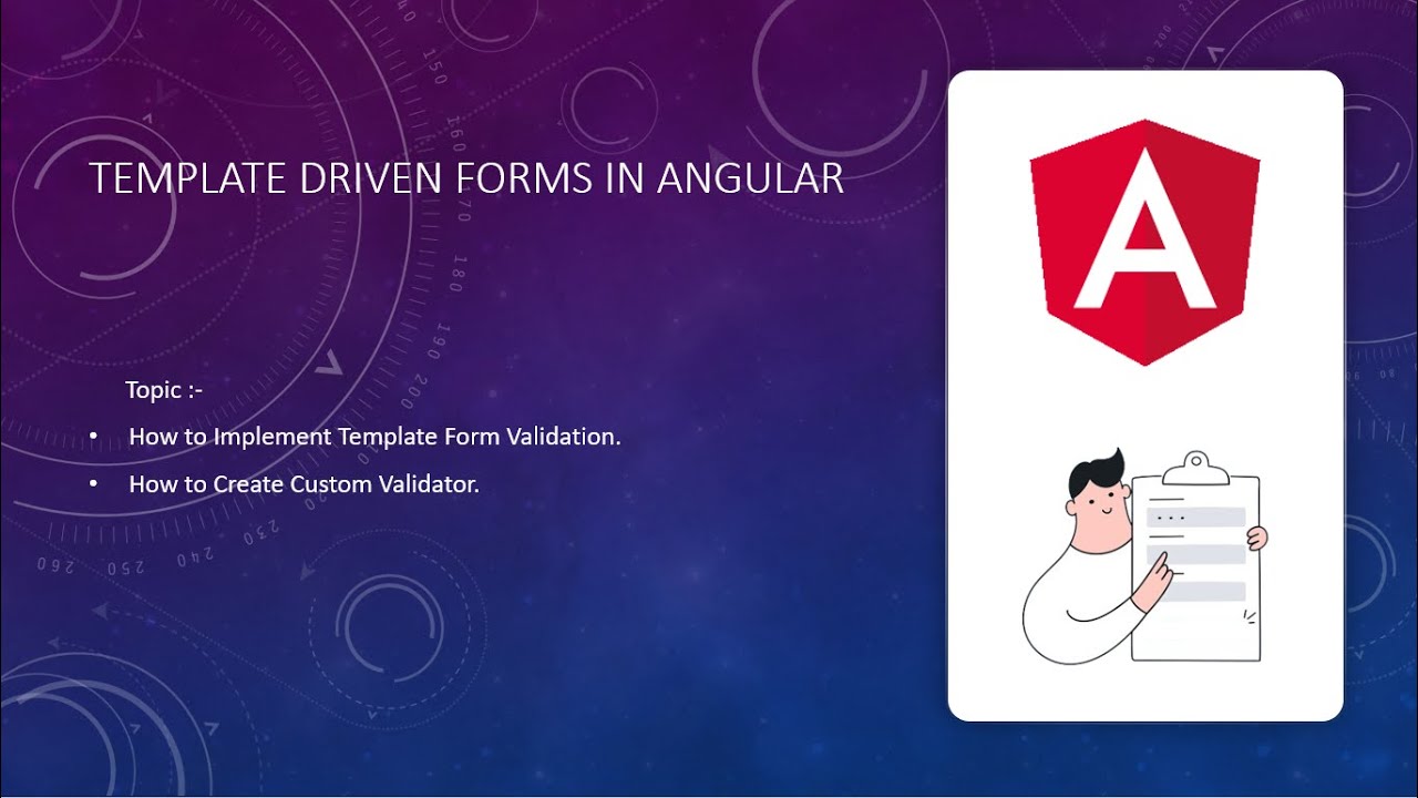 Template driven form Angular | Template Forms Validation
