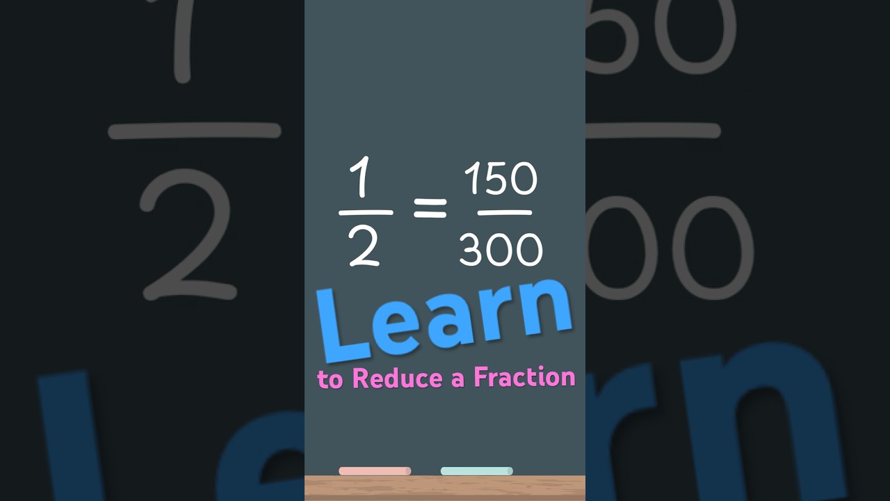 How to Reduce Fractions the Easy Way | Simplest Form for Kids