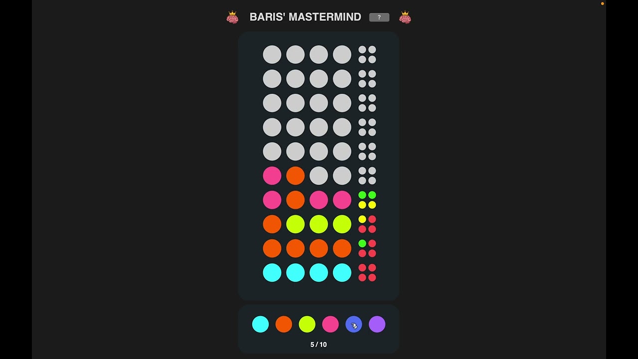 Baris' Mastermind - CS50P Final Project