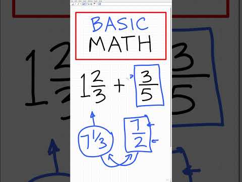 1 and 2/3 plus 3/5 = ? Many don’t know how to add fractions!