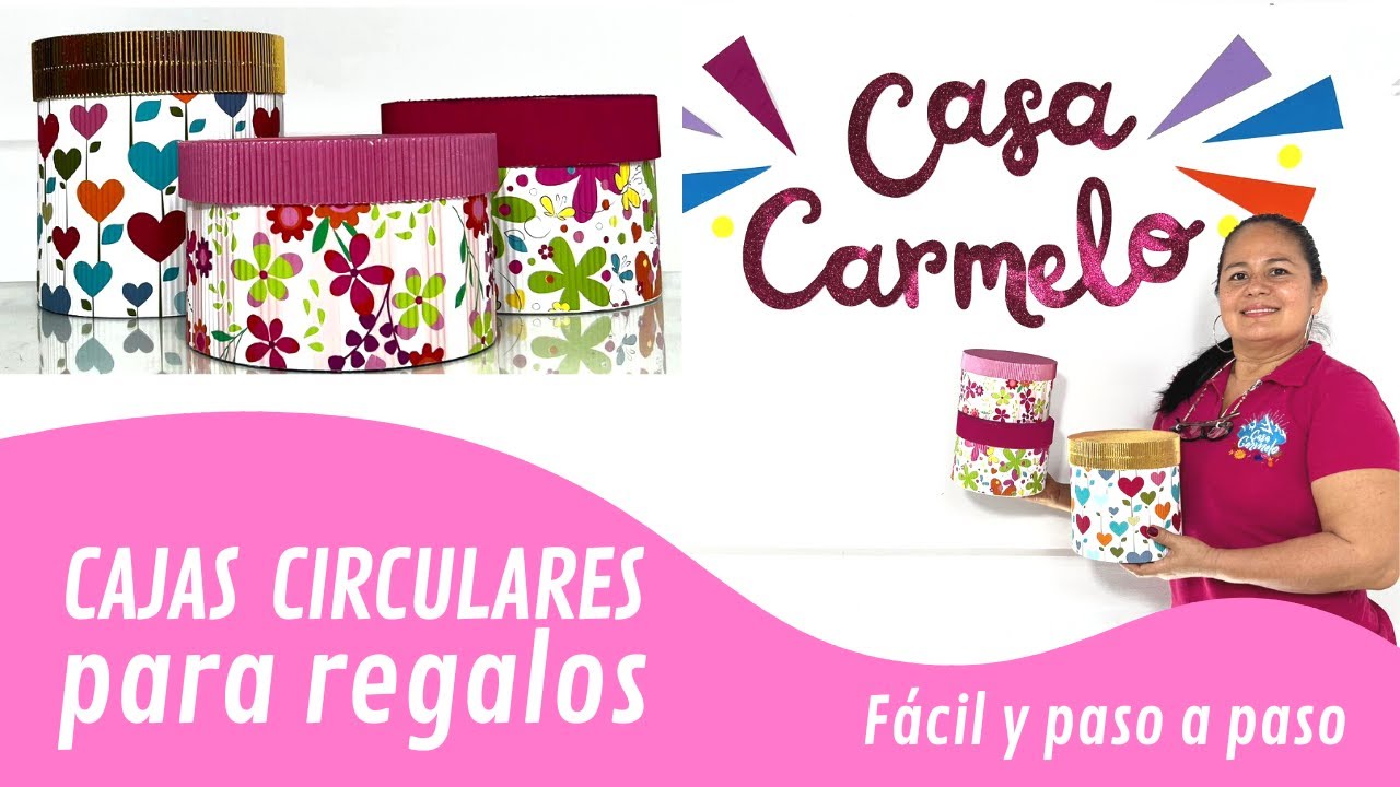 CAJAS CIRCULARES PARA DETALLES SORPRESA *PASO A PASO*