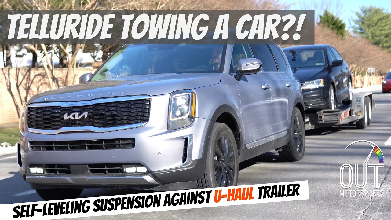 2022 Kia Telluride Towing Review: 5,000 Pound Test with U-Haul Trailer!