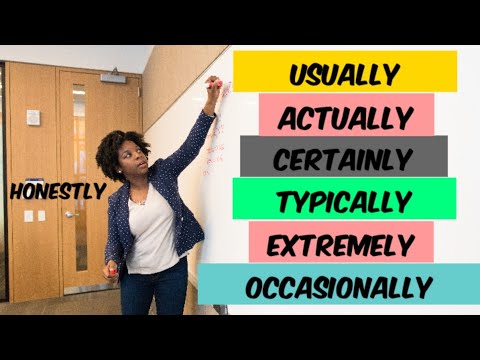 Usually|| Actually || Typically || Honestly || Occasionally || Extremely || Certainly in English
