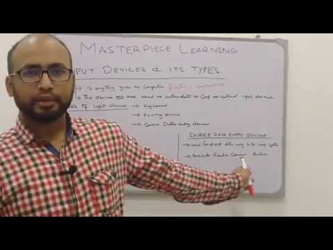 What is input and different types of input