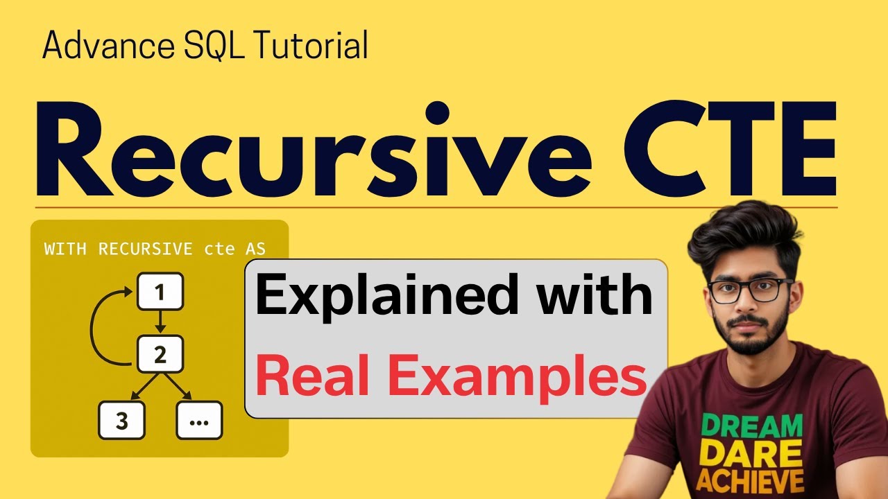 Recursive CTE | Recursive Query in SQL with Example | SQL Tutorial | Advance SQL | SQL full course