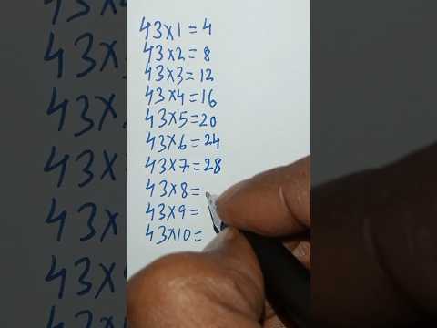 43 multiplication tricks π₯π₯| 43 multiplication#maths#tabletrick #ytshorts