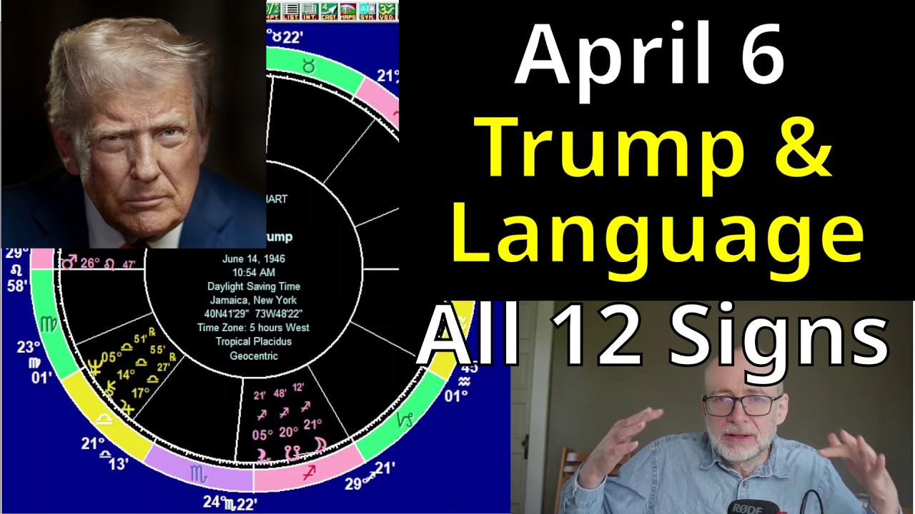 Astrology for Mon April 6 2026: ALL12 SIGNS, Trump's language