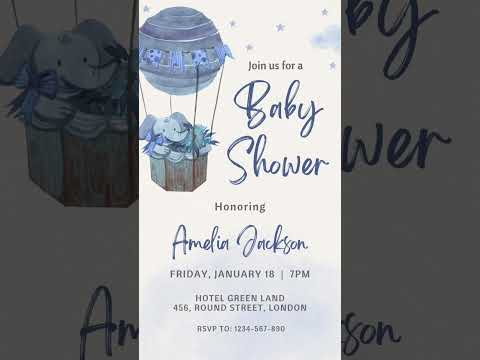 baby shower invitation