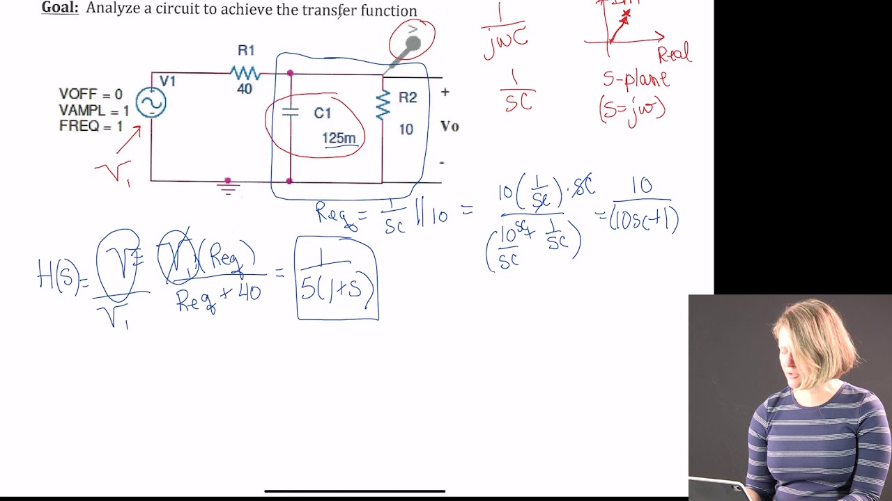 Transfer Function from Circuit and creating its Bode Plots