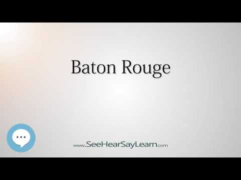 Baton Rouge (How to Pronounce Cities of the World)💬⭐🌍✅