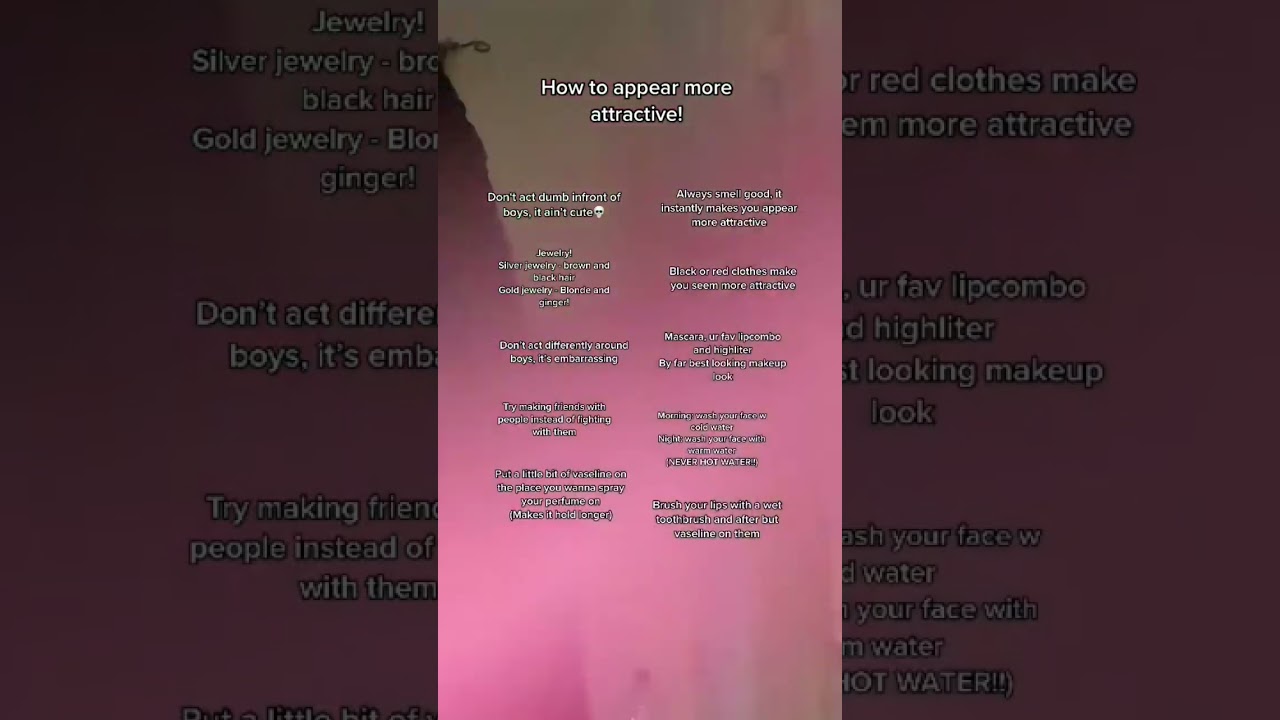 how to appear more attractive 💋 #lolabekka #aesthetic #advice #tips #attractive #appear #school