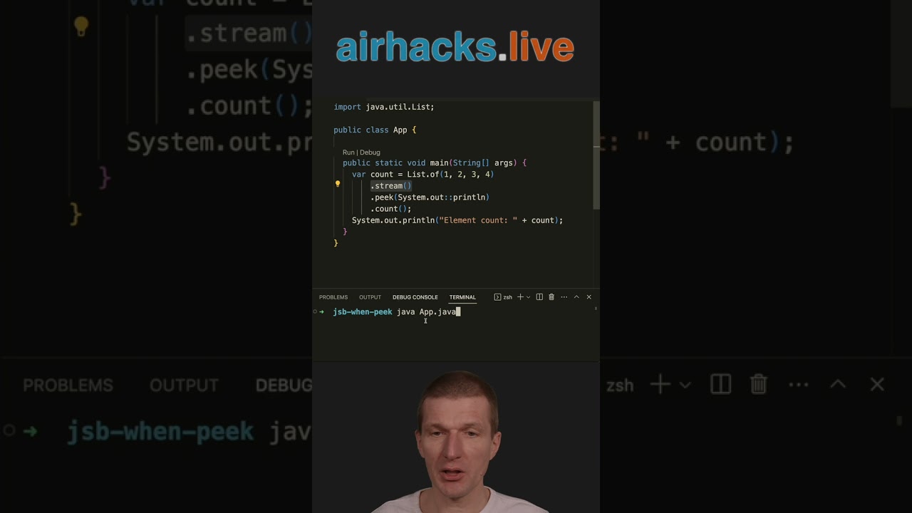 When peek() Doesn't Fire #java #shorts