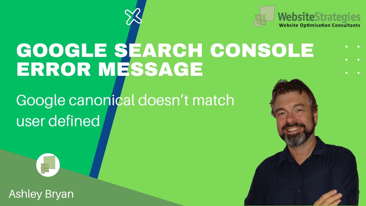 Error message in Google Search Console Google canonical doesn’t match user defined