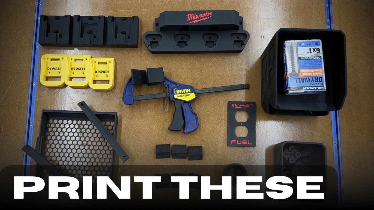 Seven 3D Printed Items For Your Shop